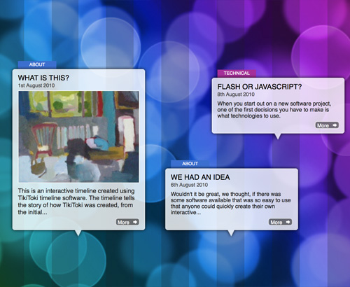 Tiki Toki Timeline On Space Rockets